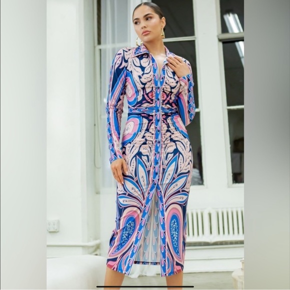 Dresses | Perfectly Paisley Midi Stretch Dress | Poshmark
